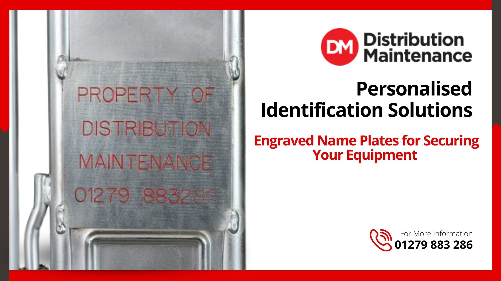 Engraved Name Plates for Securing Your Equipment